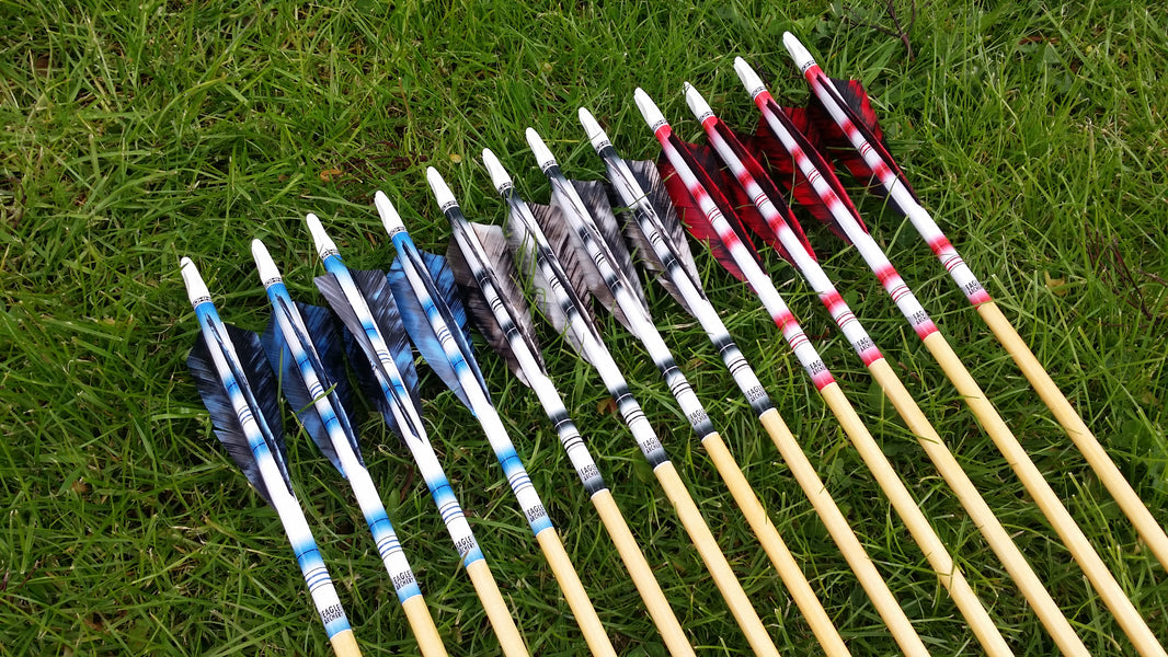 Custom Made Traditional Wooden Arrows – Eagle Archery